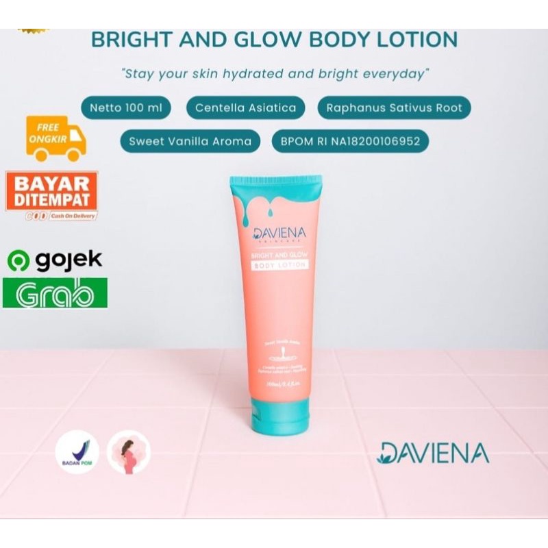 Jual BODY LOTION GLOW & BRIGHT DAVIENA | Shopee Indonesia