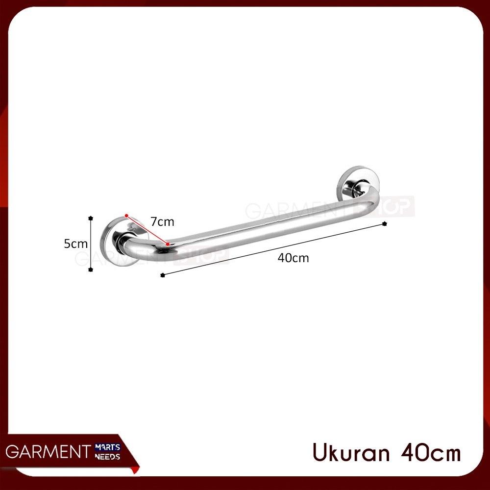 Jual Handle Kamar Mandi Pegangan Pintu Kaca Tangga Bathtub Stainless ...