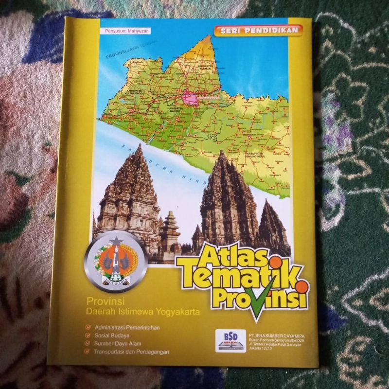 Jual ORIGINAL BUKU PETA ATLAS TEMATIK PROVINSI DAERAH ISTIMEWA ...