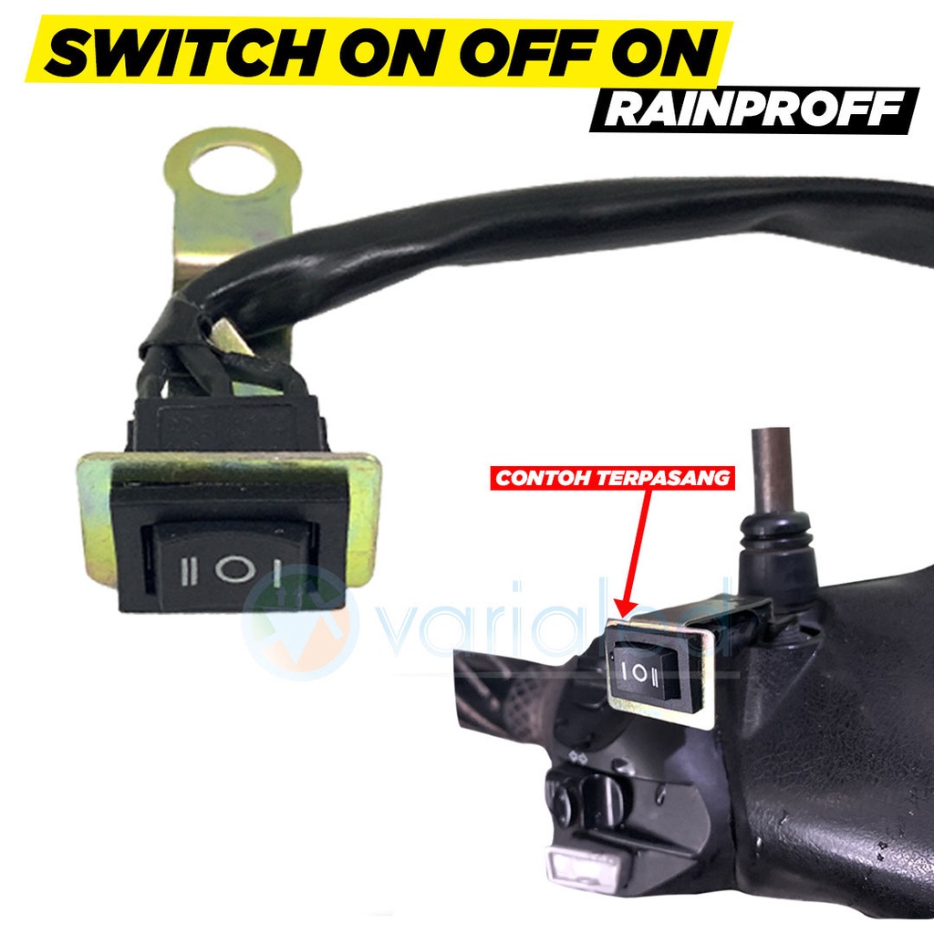 Jual Switch ON/OFF/ON Untuk Tambahan Custom Motor Mobil Rainproff ...