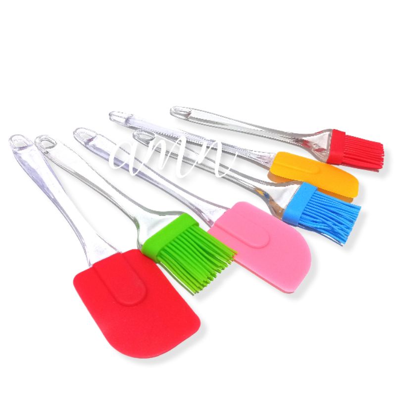 Jual Kuas Spatula Silikon ukuran Besar Tahan Panas kuas Spatula Kue Set ...
