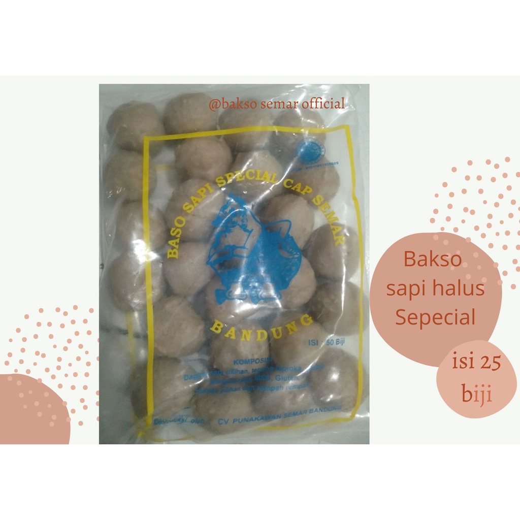 Jual Bakso Sapi Nyakrek Super Isi 25 Biji Bakso 300gr Bakso Sapi ...