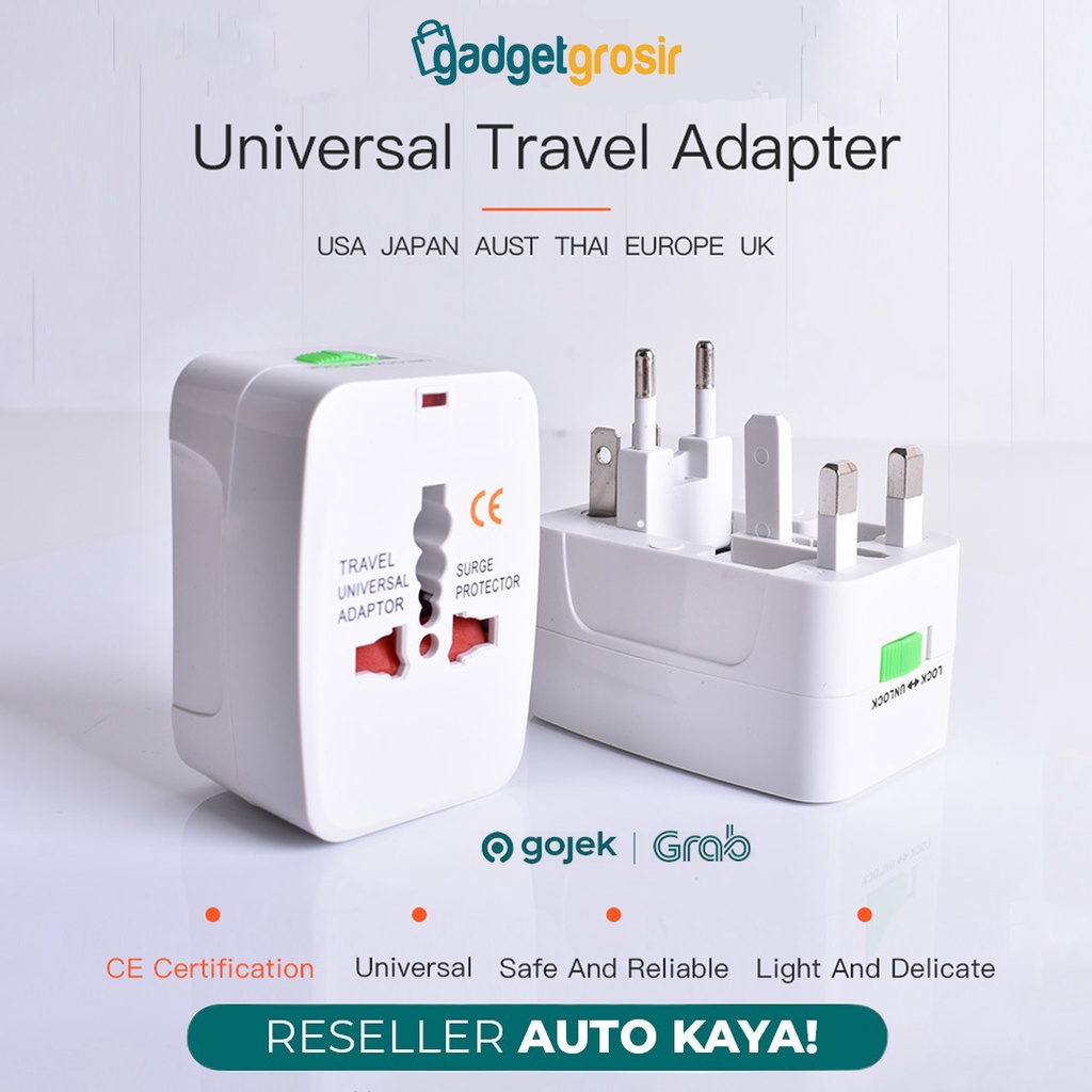 Jual Over Steker Adaptor Internasional Colokan Listrik Travel Universal Untuk Haji Umroh ...