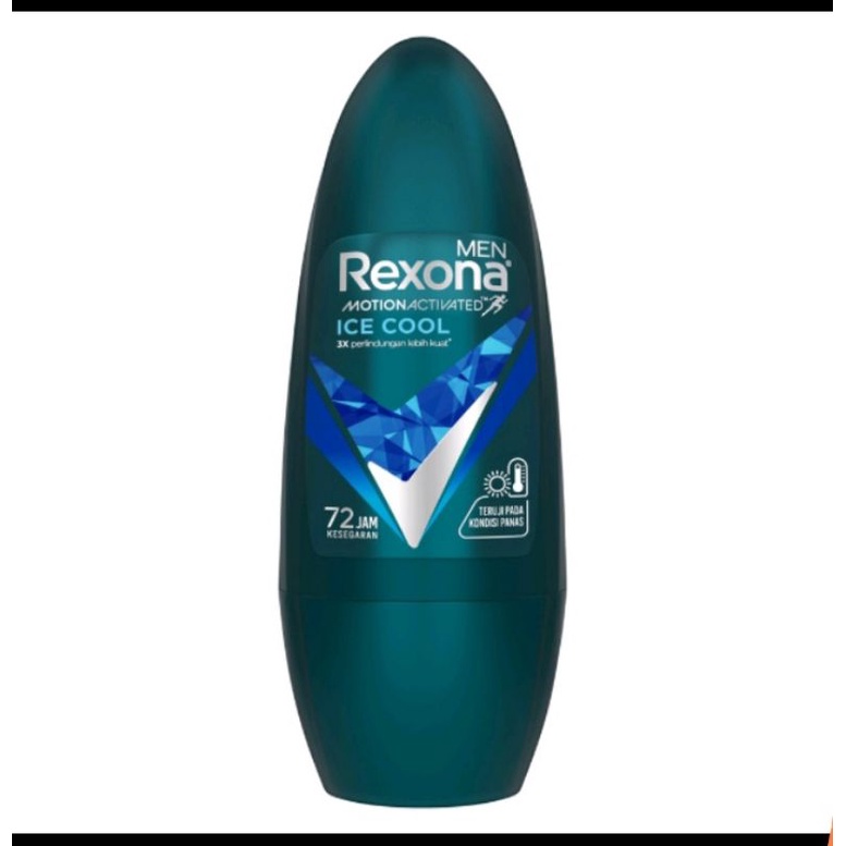 Jual Rexona Men Deodorant Roll On Antiperspirant Ice Cool 45ml | Shopee Indonesia