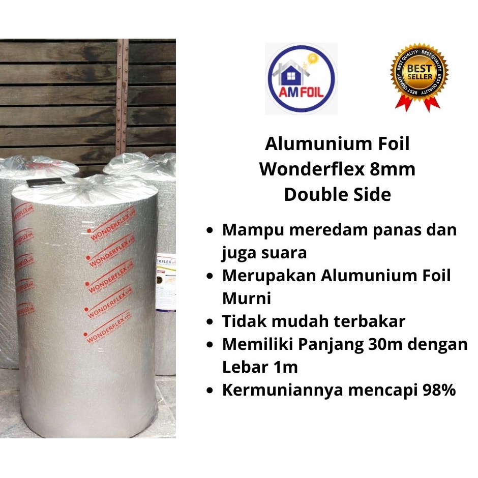 Jual [Luar Kota] Alumunium Foil Wonderflex 8mm Double Side - Alumunium ...