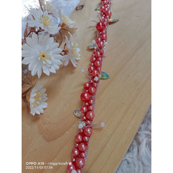 Jual Payet Rangkai/ Mutiara Rangkai Manik Bambu sampan/ Hiasan Kebaya ...