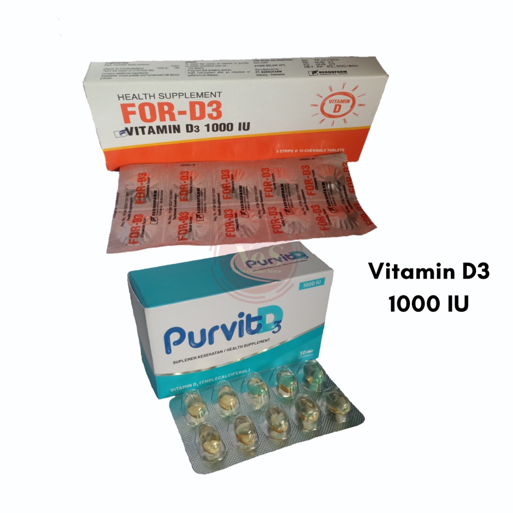Jual Vitamin D3 1000 IU | Shopee Indonesia