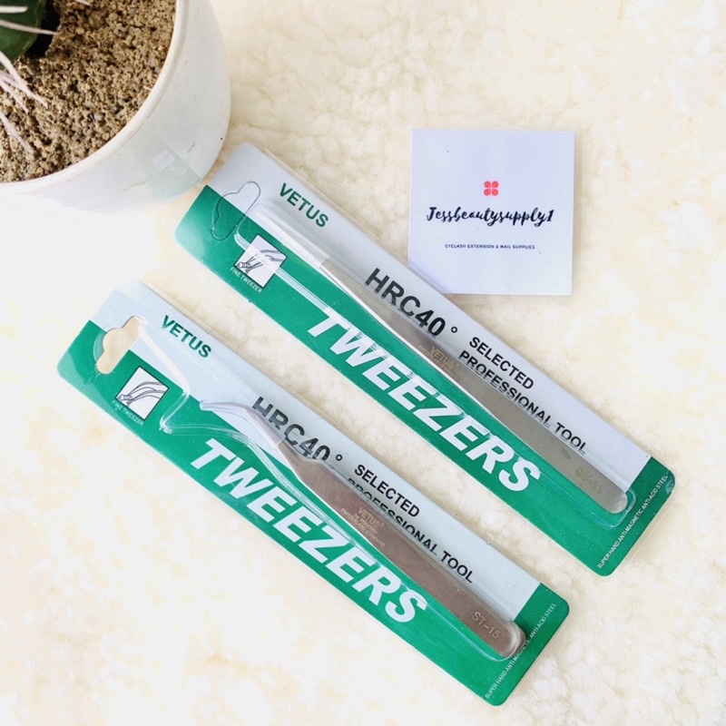 Jual Pinset Vetus Tweezer / Vetus / lurus bengkok tweezer | Shopee ...