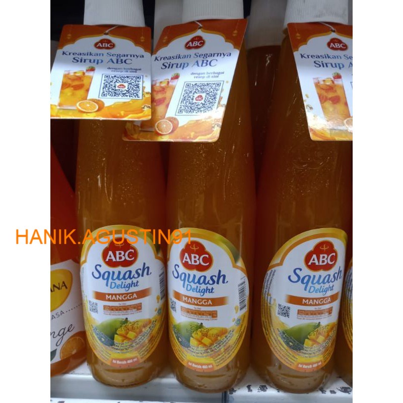 Jual ABC Sirup Squash Delight Jeruk / Nanas / Mangga / Sirsak / Anggur ...