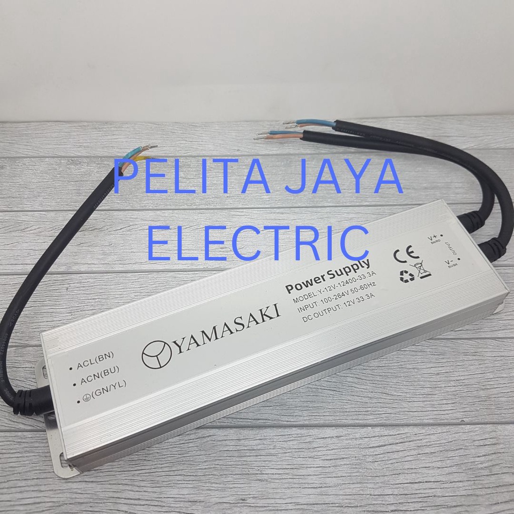 Jual Trafo Power Supply Outdoor / Waterproof 12V 400W 33.3A IP67 FULL ...
