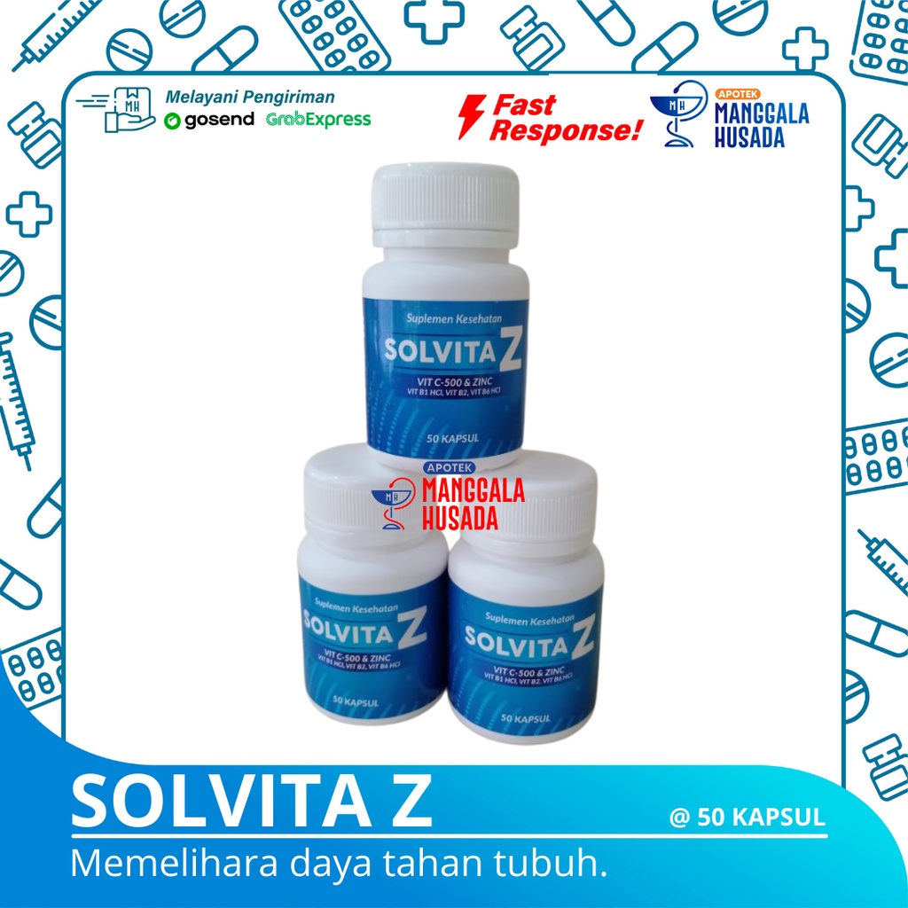 Jual SOLVITA Z SUPLEMEN KESEHATAN @ 50 KAPSUL | Shopee Indonesia