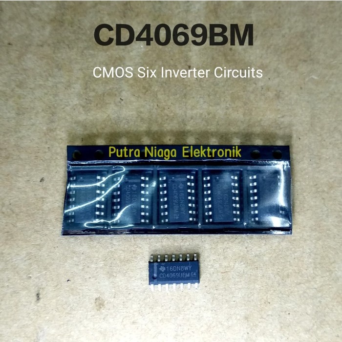Jual ic CD4069BM SMD Cmos Six Inverter Circuit CD4069 SOP-14 4069 putr4n14 Berkualitas | Shopee ...