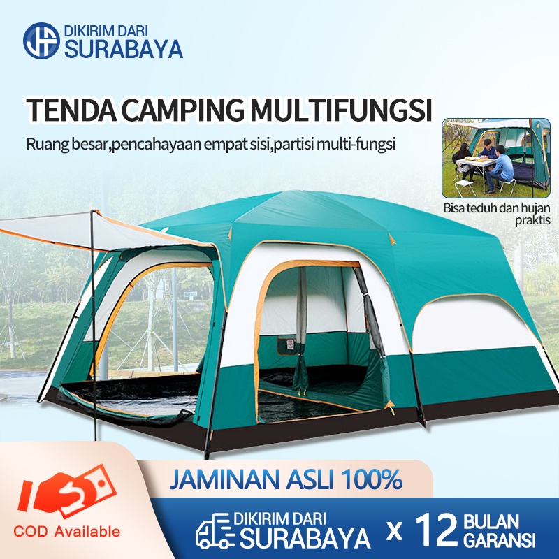 Jual Tenda Camping 5-8 Orang 3.8 2.6 2M Orang Lipat Portable Waterproof ...