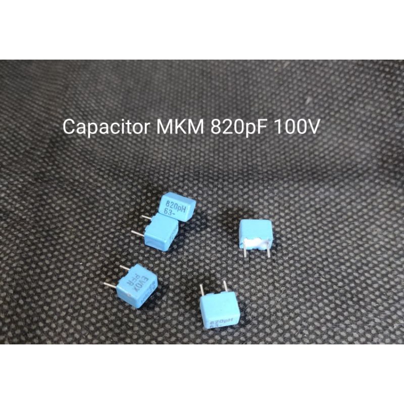 Jual 10 Pcs kapasitor mkm 820pf 100V capacitor | Shopee Indonesia