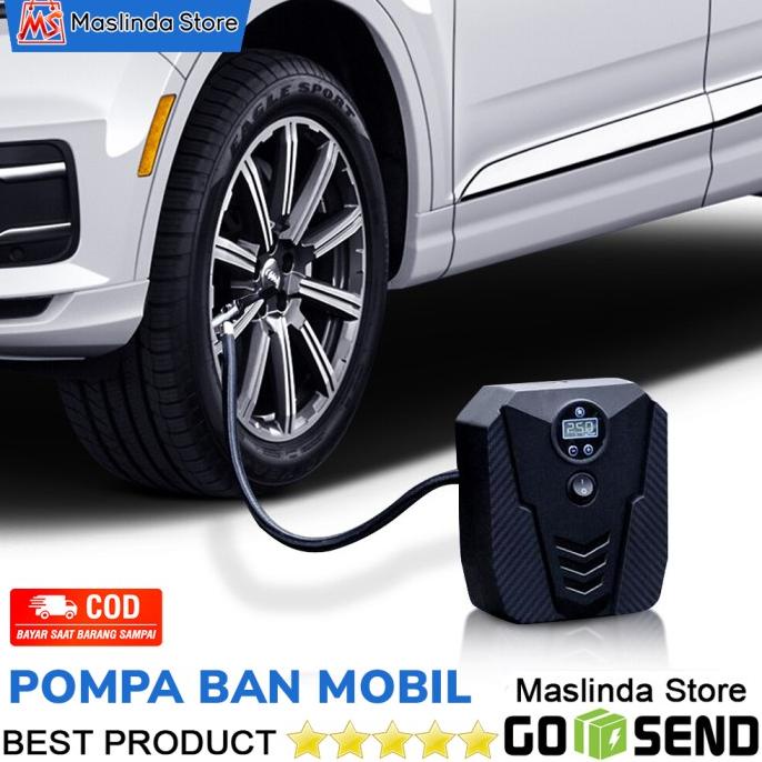 Jual Pompa Angin Elektrik Kompresor Ban Mini Portable 120W 10A DC 12 ...
