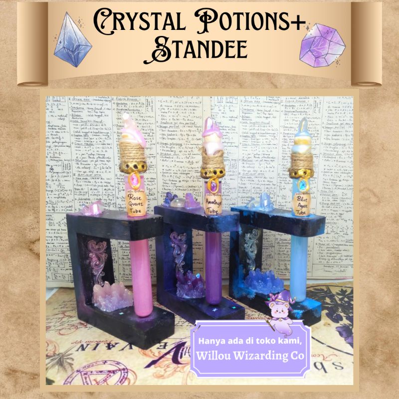 Jual Harry Potter Potion Magic Potion CRYSTAL TUBE STAND STANDEE Rose ...