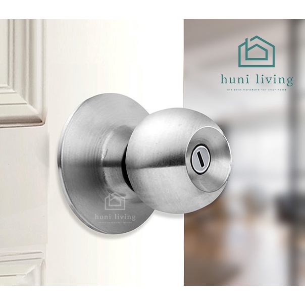 Jual Kunci Pintu Kamar Mandi Bulat Onat / Tarikan Gagang Handle Putar ...