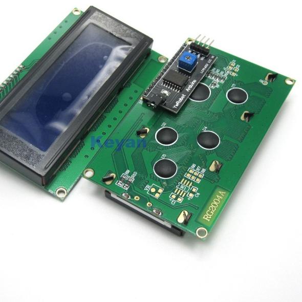 Jual LCD BLUE 20X4 2004 I2C SERIAL CONNECTION IIC ( ARDUINO ) | Shopee ...