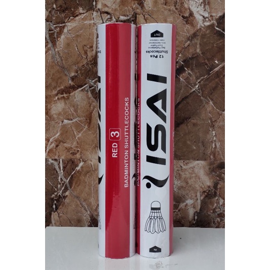 Jual Kok Badminton / Shuttlecock Badminton ISAI MERAH ORIGINAL | Shopee ...