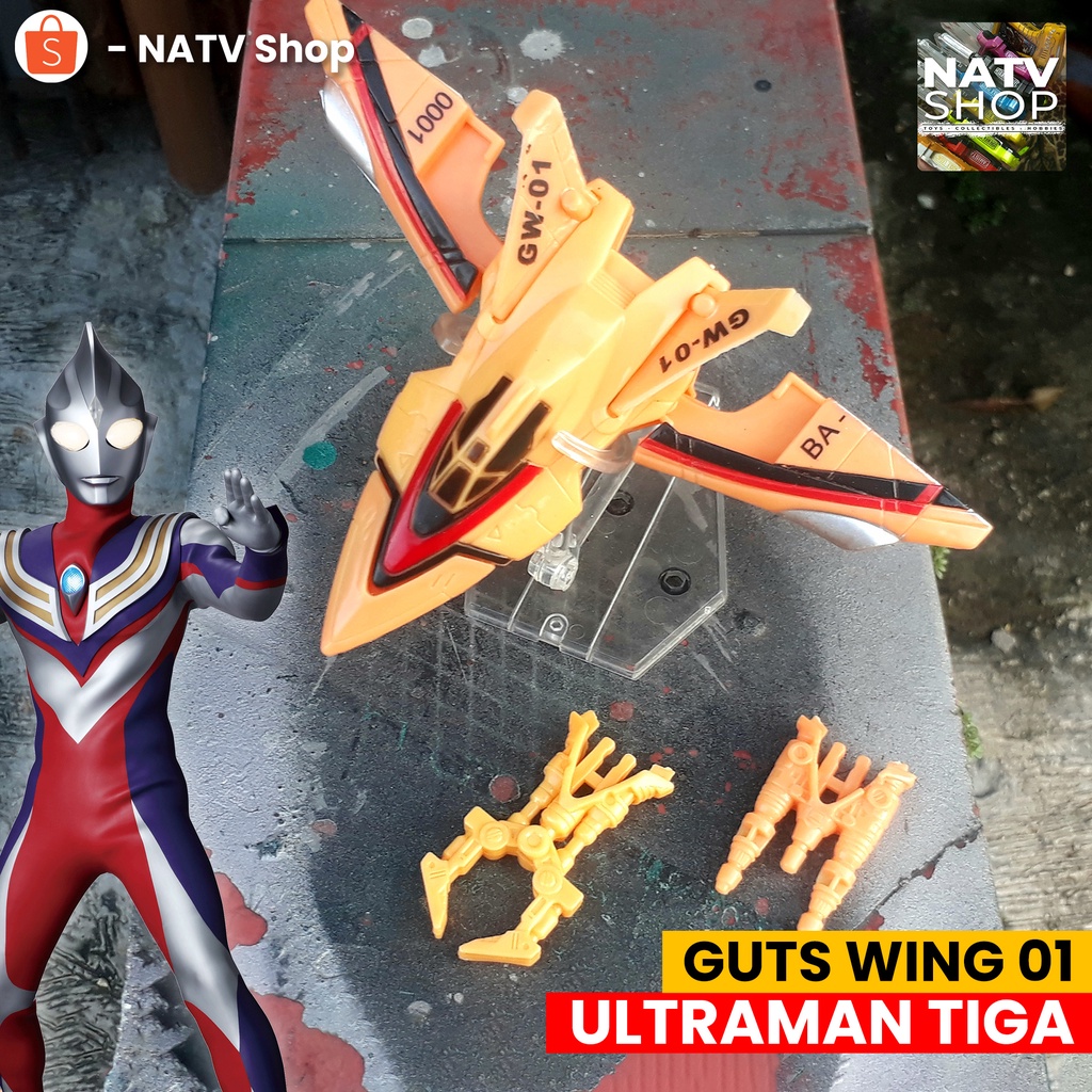 Jual Ultraman Tiga GUTS WING 1 - Pesawat Ultra Plane Keren Mainan Anak RTV | Shopee Indonesia