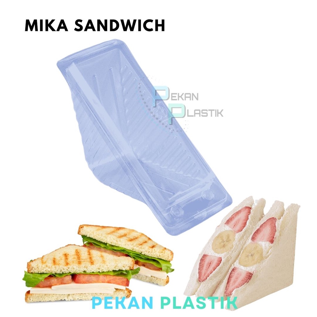 Jual 10 pcs Mika Sandwich / Mika Segitiga / Plastik Sandwich / Mika ...