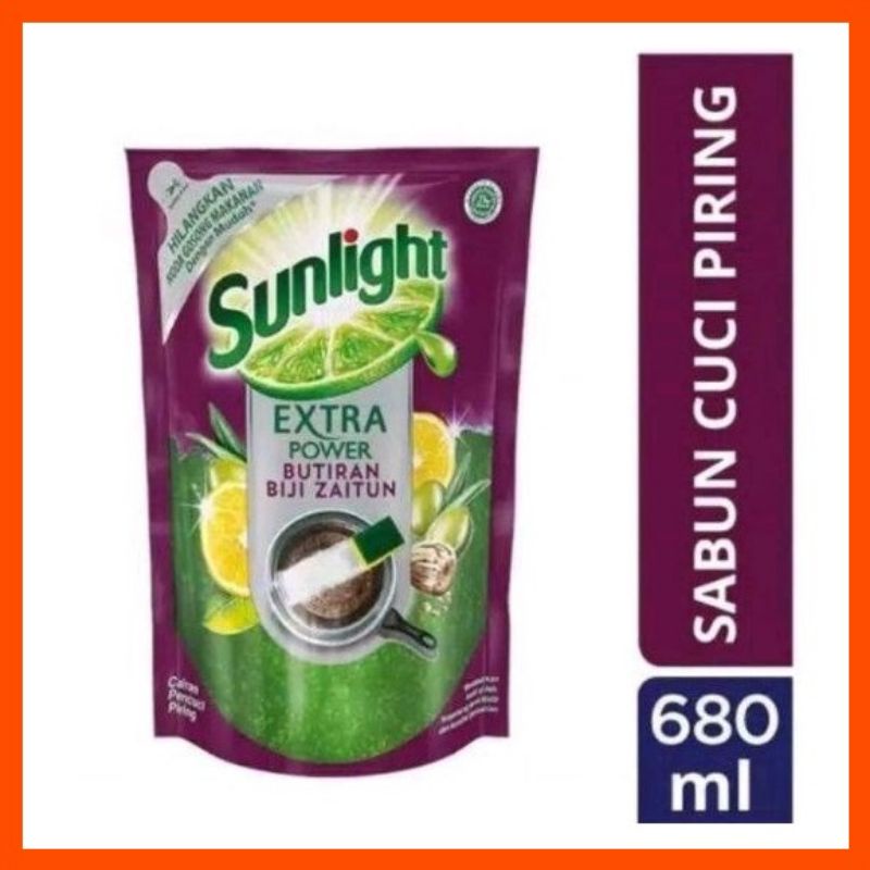 Jual Sunlight Extra Power Biji Zaitun Pouch Refill 680Ml | Shopee Indonesia