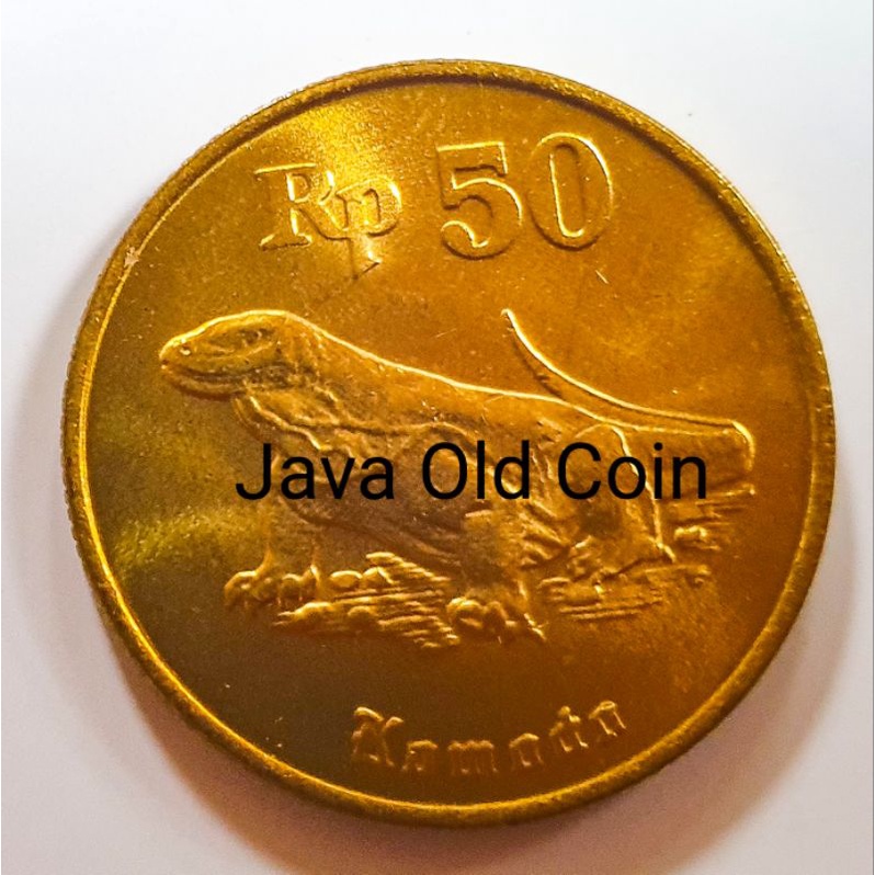 Jual 5 keping koin 50 rupiah komodo tahun 1994, 1996, 1998 masih baru ...