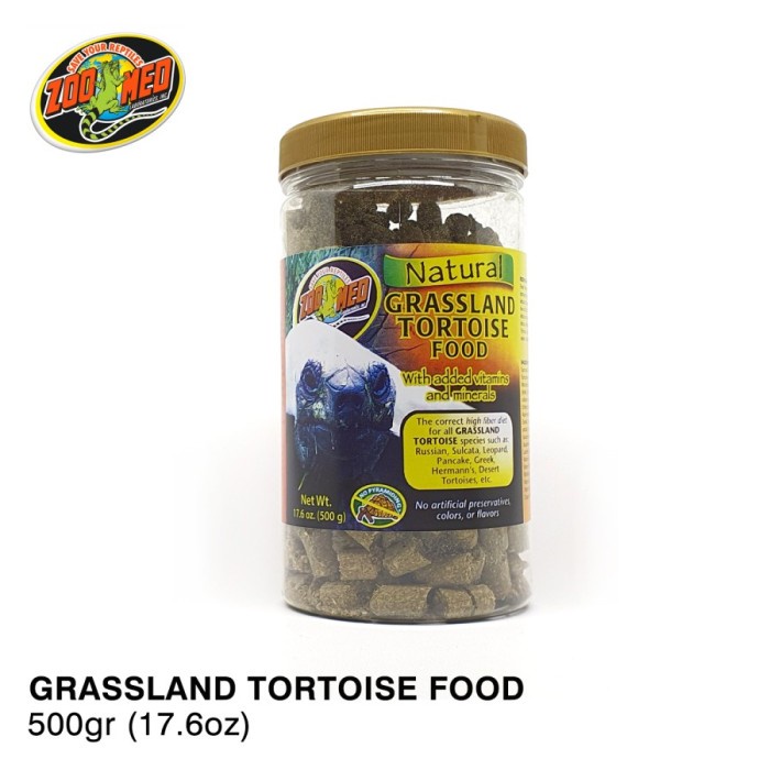 Jual Zoomed Grassland Tortoise Food Natural 500gr - pelet kura darat ...