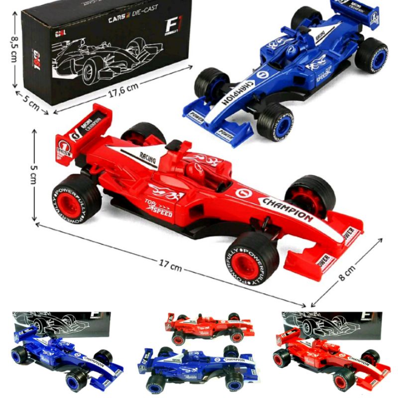 Jual Diecast Mobil Formula 1/ Mobil balap besi alloy Full back | Shopee ...
