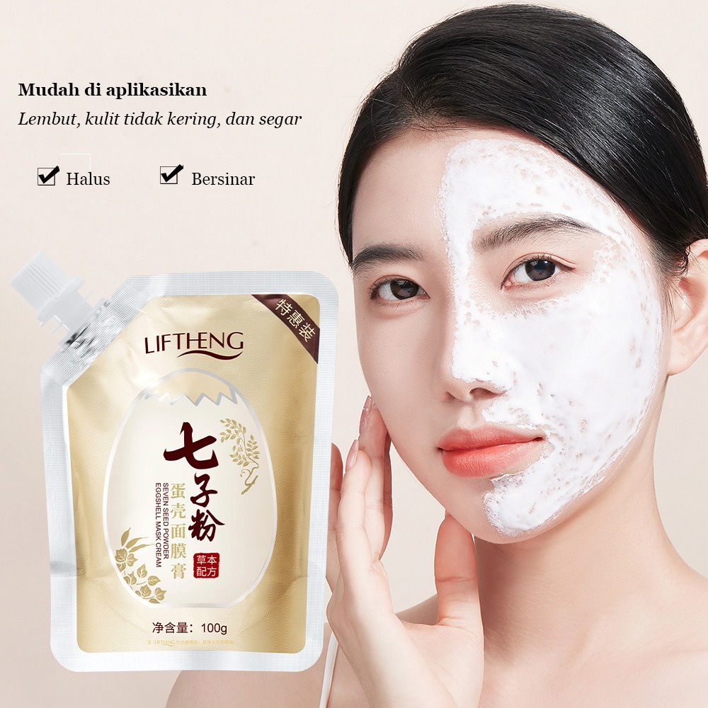 Jual LIFTHENG moisturizing yeast eggshell mask cream - SECRETCOLORFUL ...