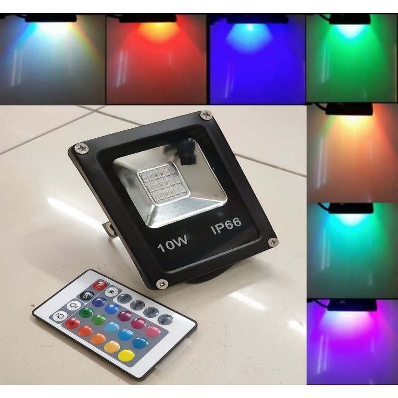 Jual Lampu LED Sorot RGB 5730 10W 220V 10 watt IP66 | Shopee Indonesia