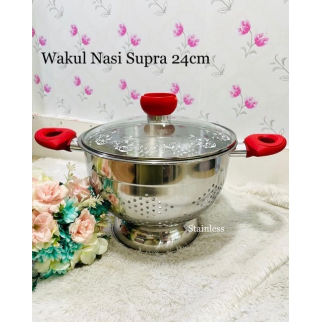 Jual Wakul Nasi Stainless Supra Ukuran 24 Cm | Shopee Indonesia