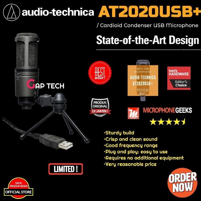 Jual Audio Technica AT2020USB+ / AT2020USB Plus / AT2020 USB+ ...