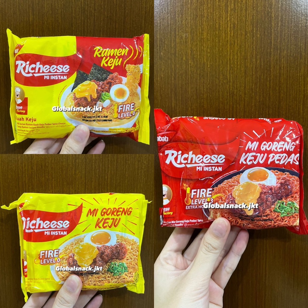 Jual RICHEESE MI INSTAN MIE GORENG KEJU FIRE LEVEL 0 DAN FIRE LEVEL 3 ...