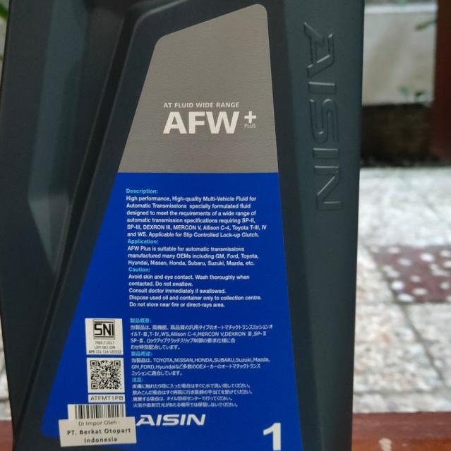 Jual ATF Oli Transmisi Aisin AFW+ 1 liter | Shopee Indonesia
