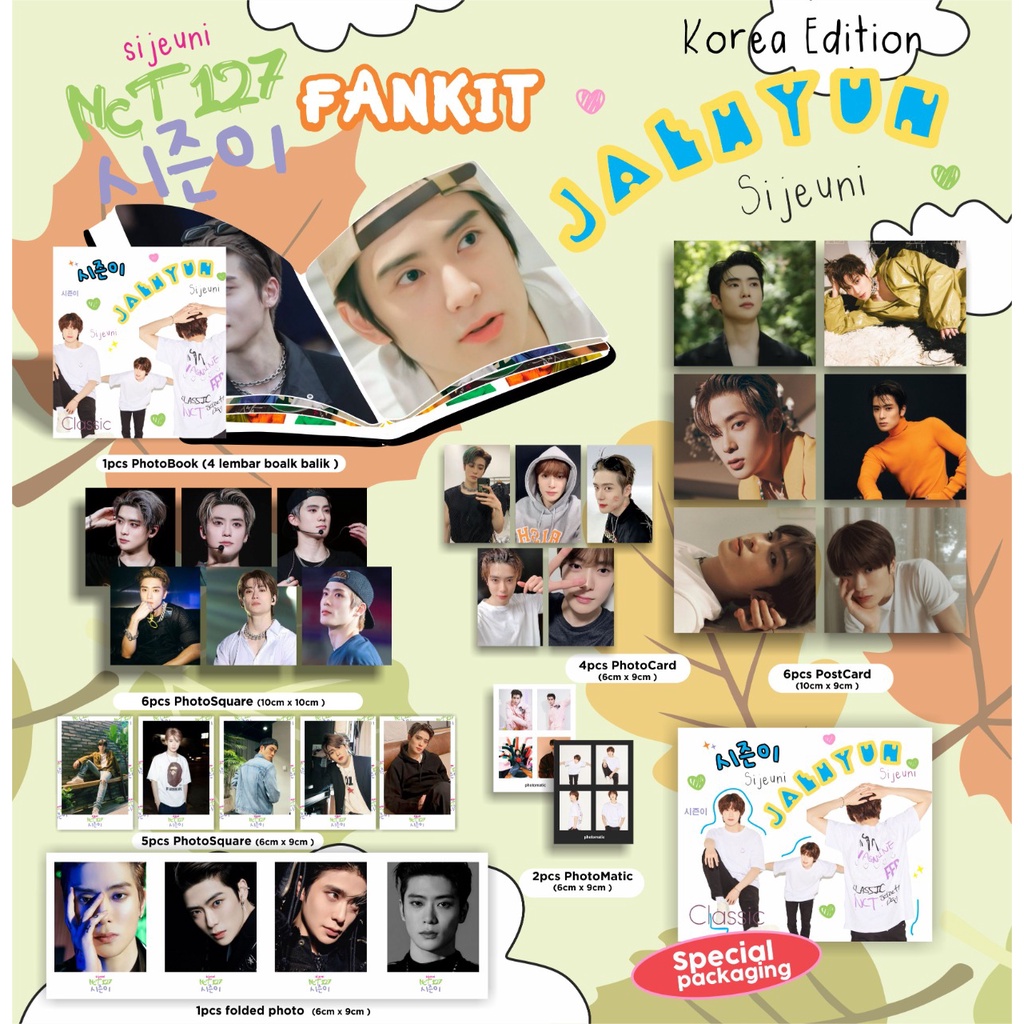 Jual Fankit Sijeuni NCT 127 NCTzen Photobook Polaroid Postcard Jamal Jaehyun Taeyong | Shopee ...