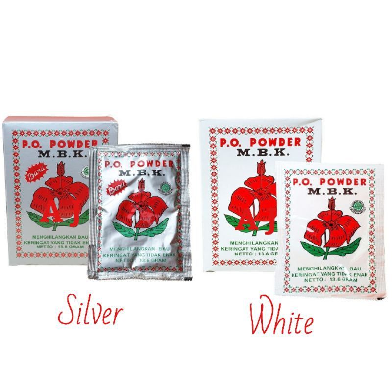 Jual MBK POWDER SACHET PUTIH & SILVER - BUBUK PENGHILANG BAU KERINGAT ...
