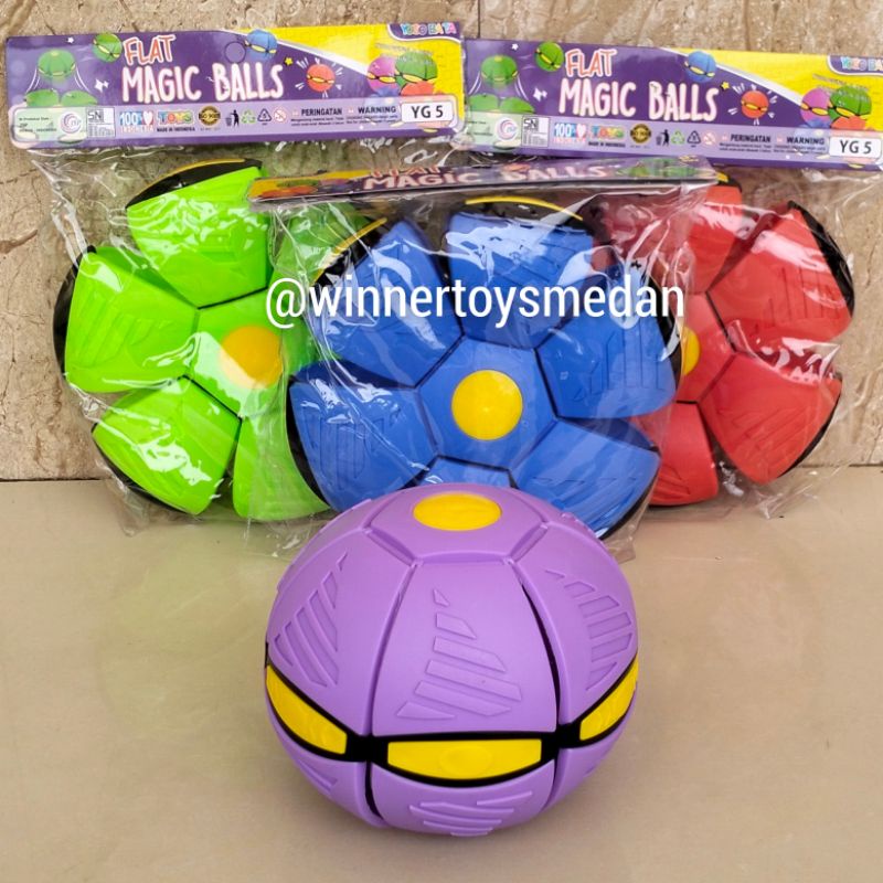 Jual Mainan Flat Magic Ball YG 5 / Bola Ufo / Magic Ball Led / Magic ...