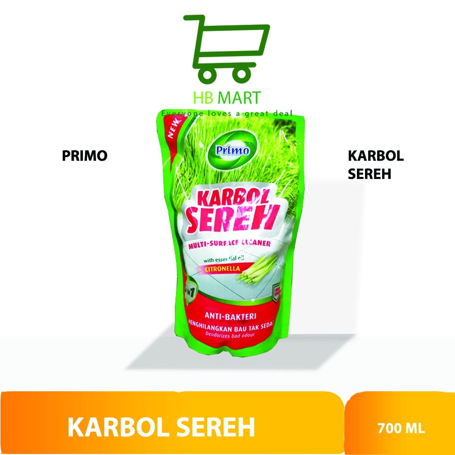Jual PRIMO Karbol Sereh Citronella Pembersih Lantai Disinfektan 700 mL ...