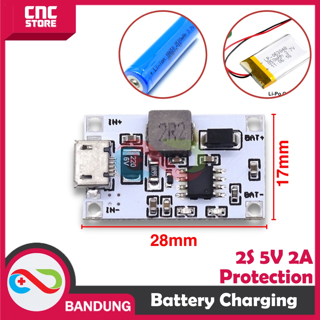 Jual MODUL CHARGER BOOSTER BATERAI LITHIUM 2S 7.4V 8.4V 5V 2A KE 8.4V | Shopee Indonesia