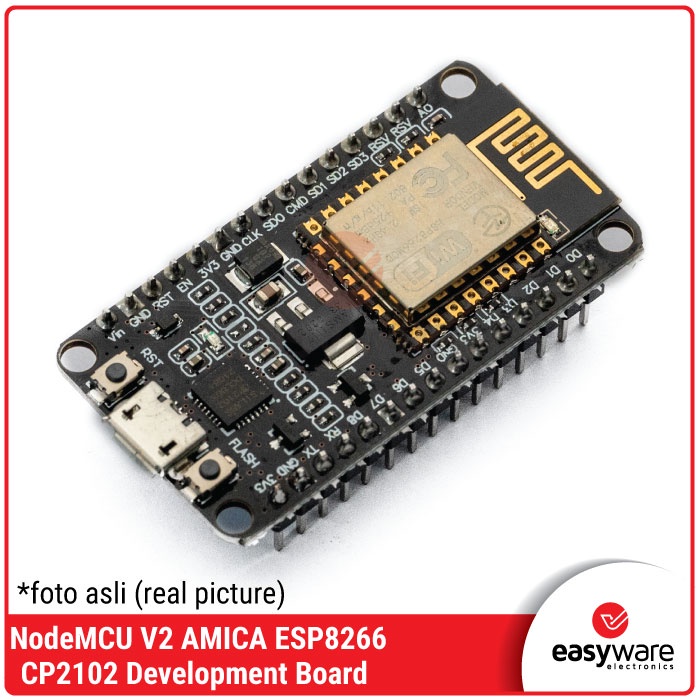Jual NODEMCU V2 LUA WIFI ESP8266 CP2102 IOT DEVELOPMENT BOARD NODEMCU AMICA | Shopee Indonesia