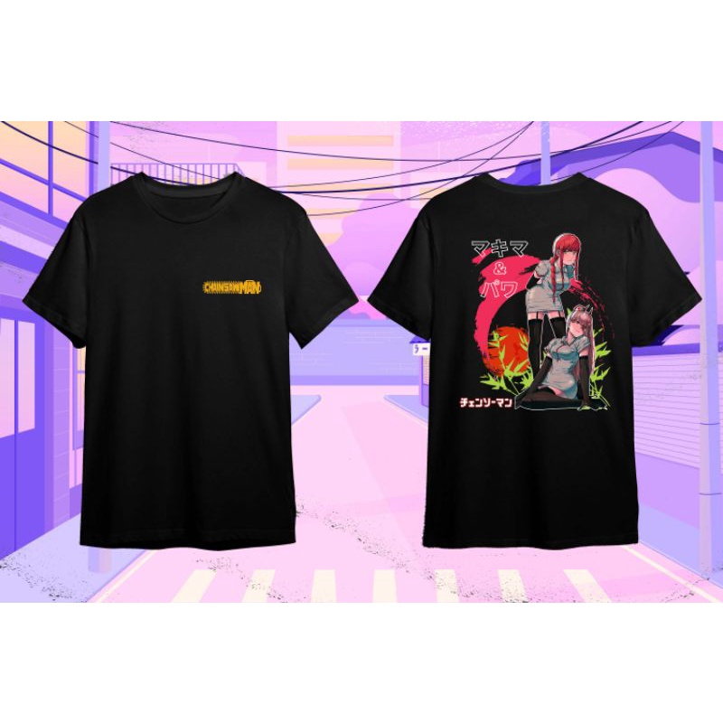 Jual kaos anime chainsaw man | Makima | Power | Tshirt | Japanese ...