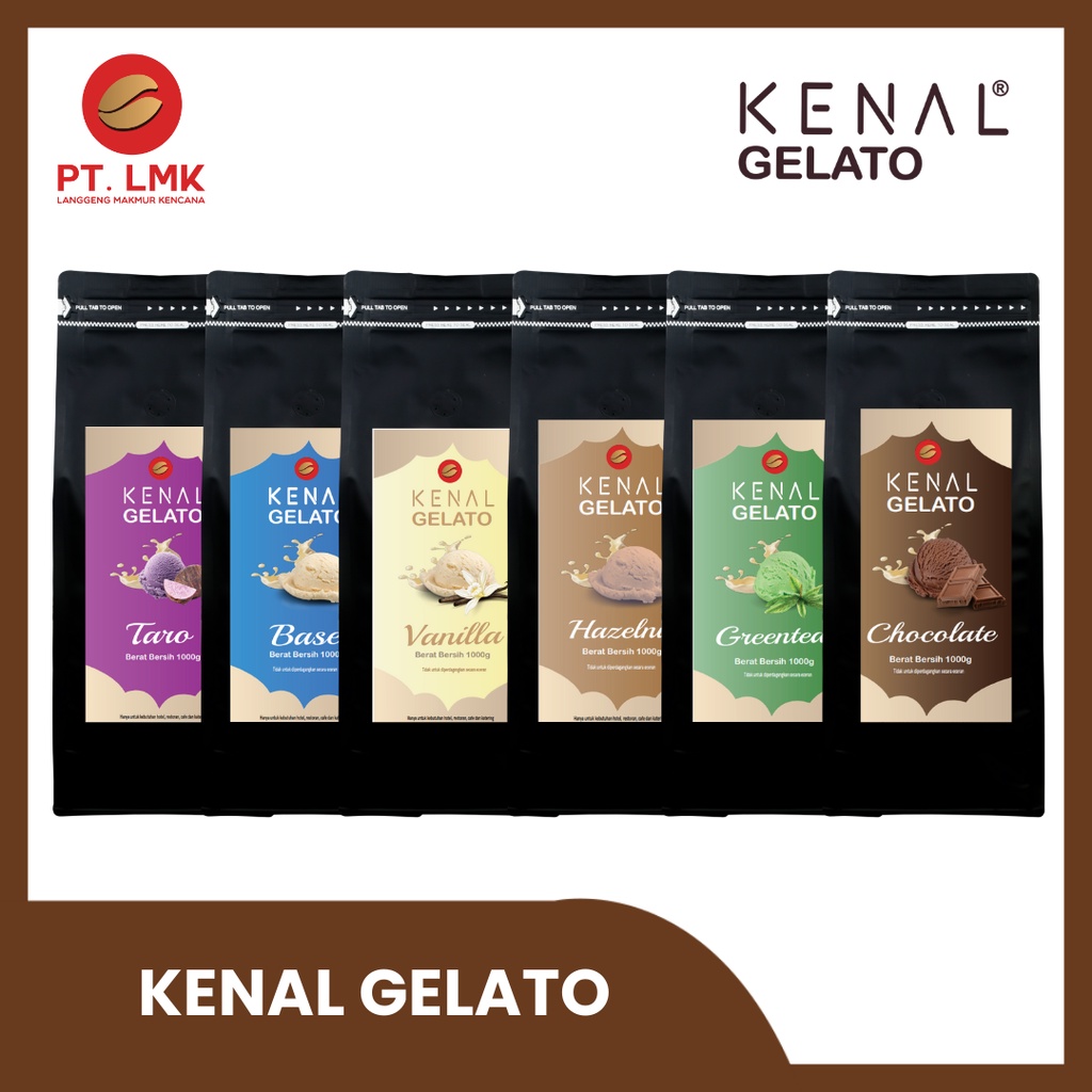 Jual Gelato Kenal Italian Ice Cream Powder Premix Bubuk 1 Kg | Shopee ...