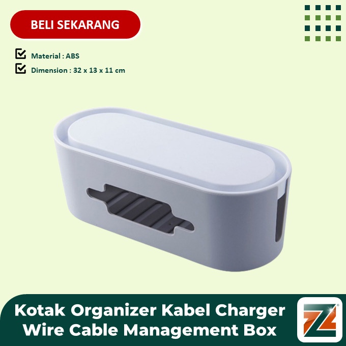 Jual Kotak Organizer Kabel Charger Wire Cable Management Box | Shopee ...