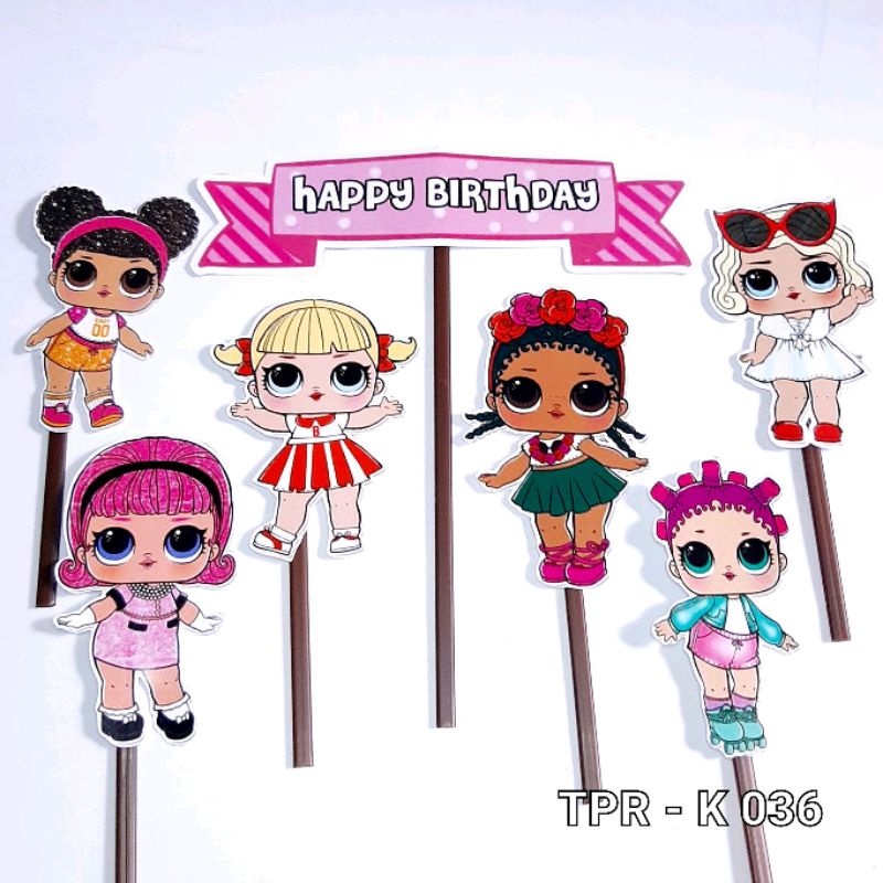Jual Topper kue karakter tusuk motif LOL | Shopee Indonesia