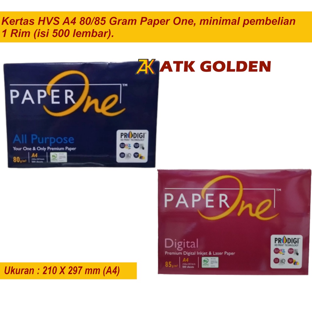 Jual Kertas HVS A4 80gr Paper One | Shopee Indonesia