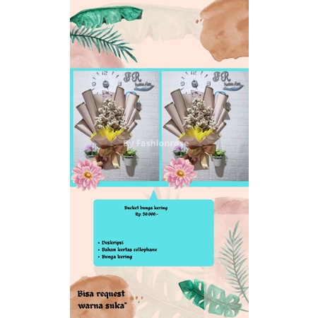 Jual BUCKET BUNGA KERING BUKET BUNGA KADO WISUDA KADO PERNIKAHAN ...