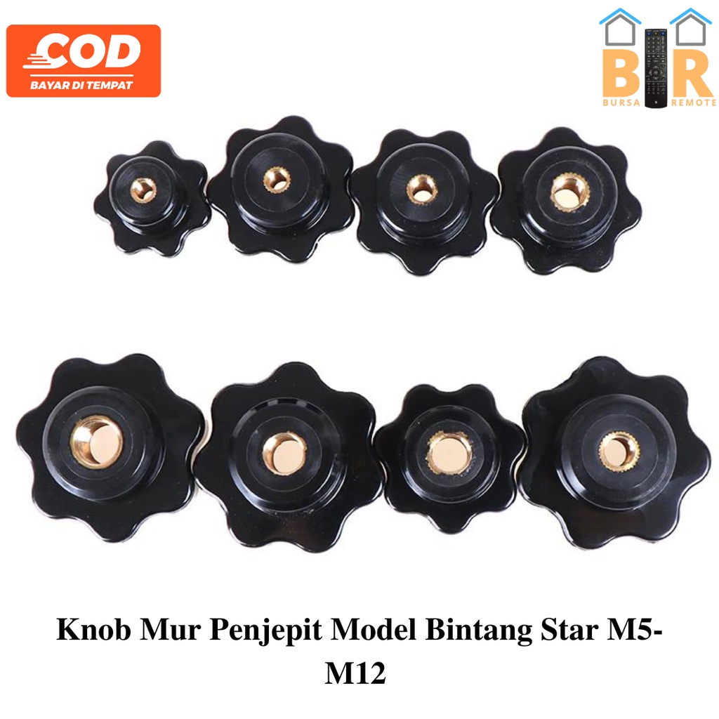 Jual Knob Mur Penjepit Model Bintang Male Female Material Tembaga ...