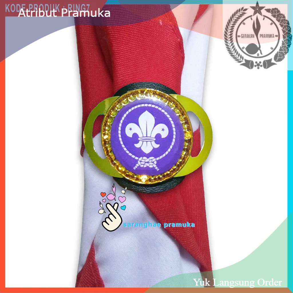 Jual Ring Kacu Hasduk Pramuka Cincin Wosm Kolong Pandu Dunia Kaleb ...