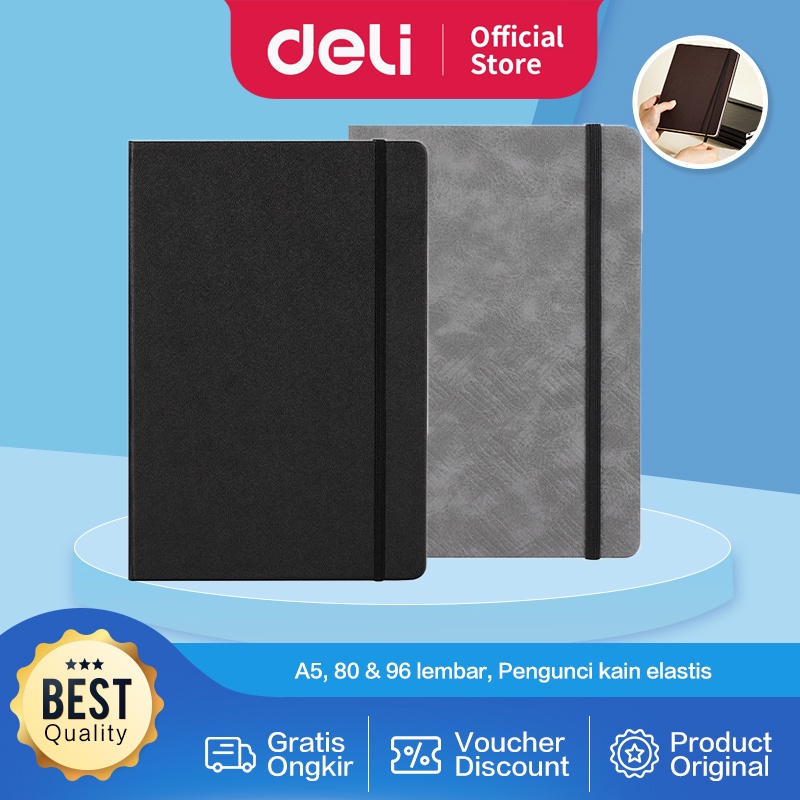 Jual Deli Leather Cover Notebook / Buku Catatan / Agenda Sampul Kulit ...